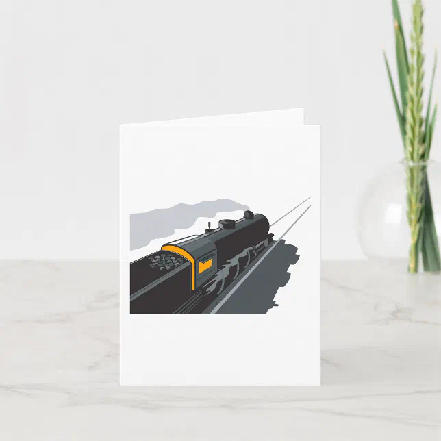 Steam Train Card | Zazzle