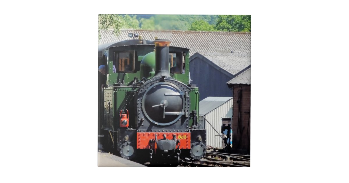 STEAM TRAIN CERAMIC TILE | Zazzle