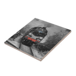 Steam Train Decorative Tile | Zazzle