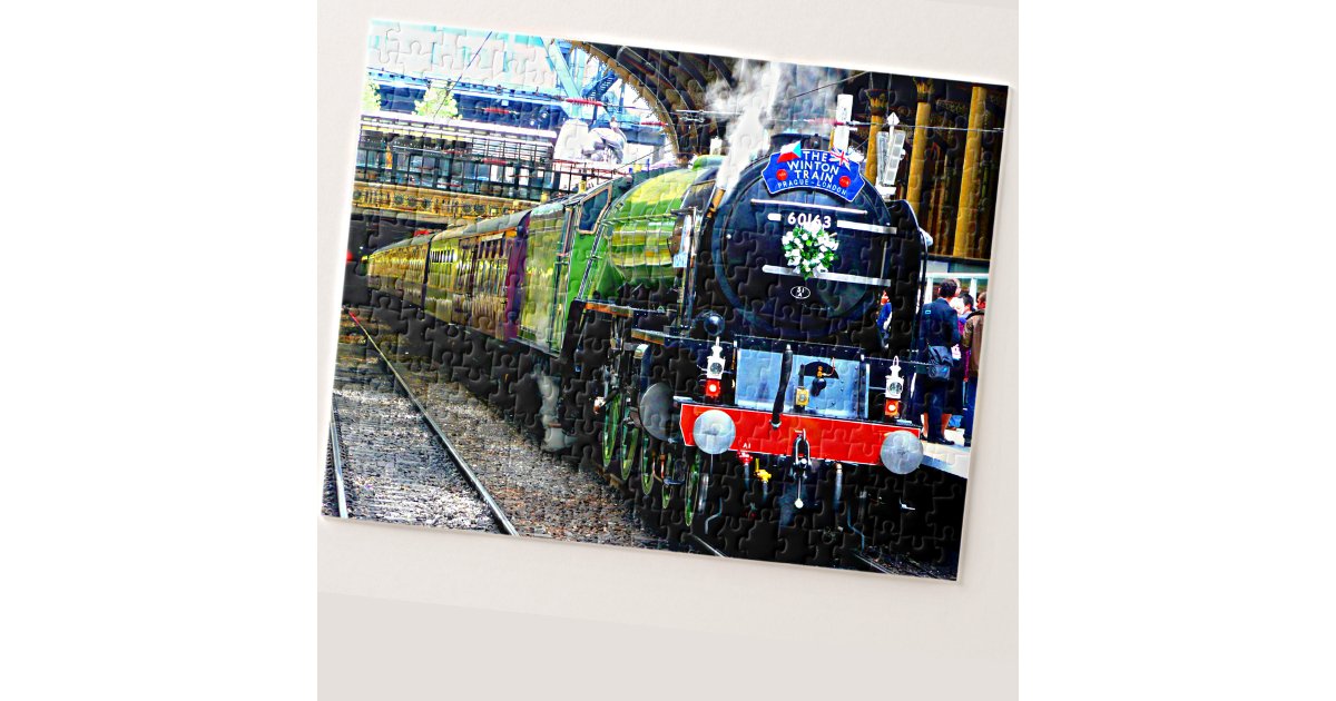 Steam Train Engine Locomotive Railroad Railway Jigsaw Puzzle | Zazzle