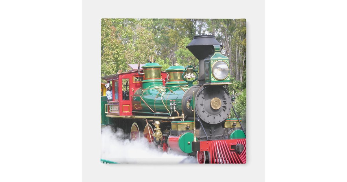 Steam train engine magnet | Zazzle