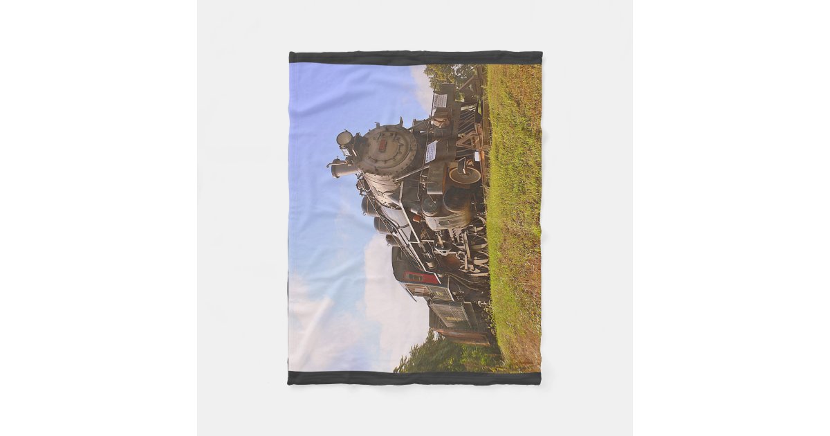 Steam Train Fleece Blanket | Zazzle