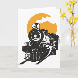 Steam Train Greeting Cards | Zazzle