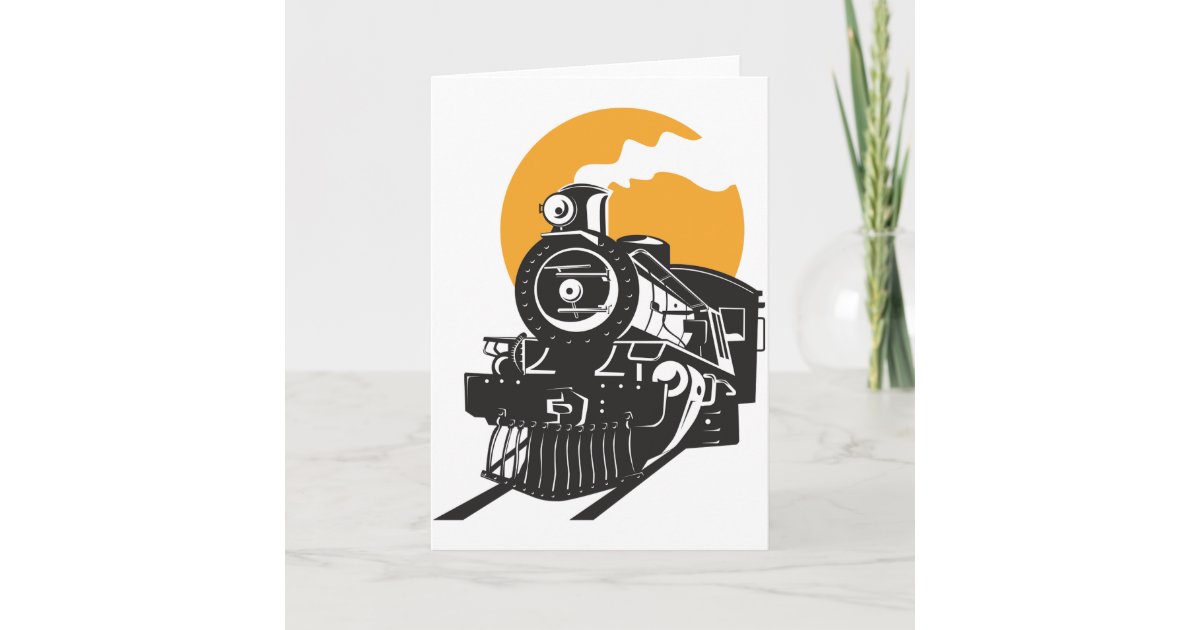 Steam Train Greeting Cards | Zazzle