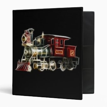 Steam Train Locomotive Engine Binder | Zazzle