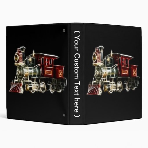Steam Train Locomotive Engine Binder | Zazzle