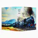 Steam Train Locomotive Engines with Your Text 3 Ring Binder | Zazzle