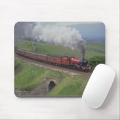 Steam train mouse pad | Zazzle