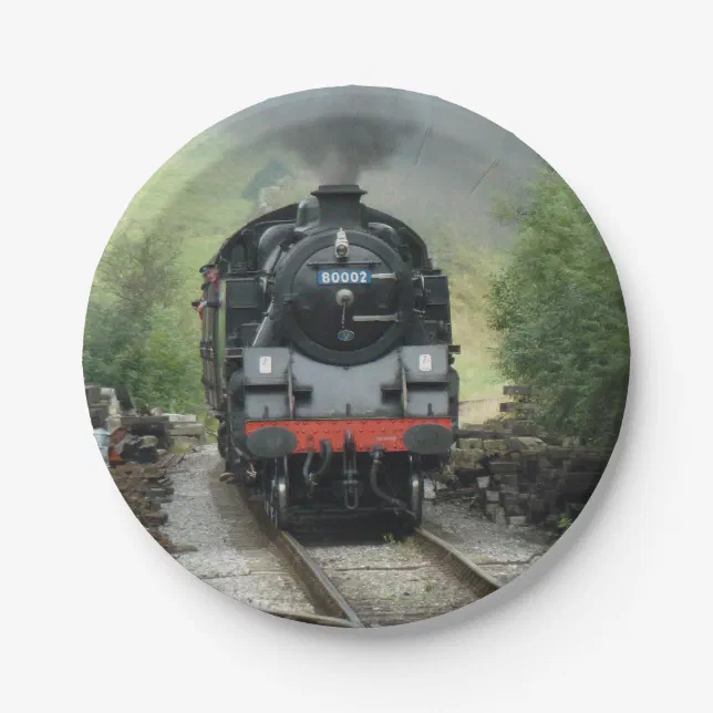 Steam Train Paper Plates | Zazzle