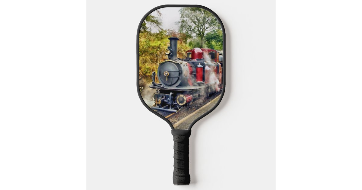 STEAM TRAIN PICKLEBALL PADDLE | Zazzle