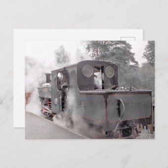 STEAM TRAIN POSTCARD | Zazzle