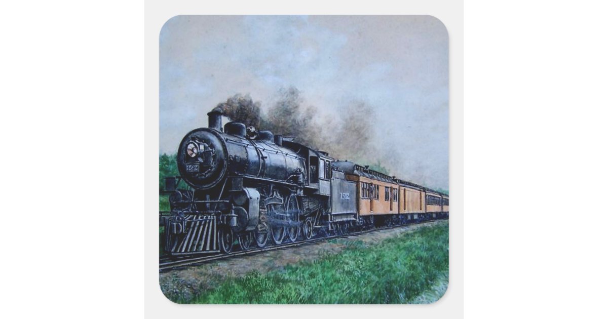 Steam Train Stickers | Zazzle