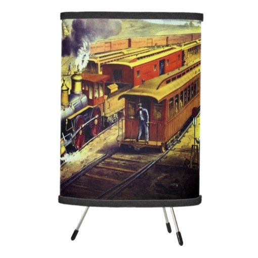 Steam Train Tripod Lamp | Zazzle