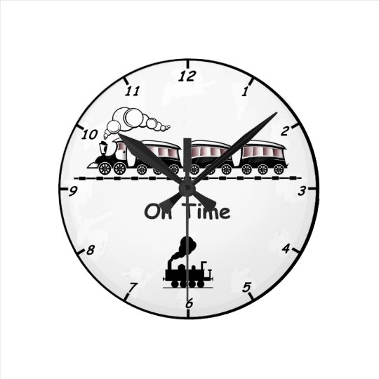 Steam Train Wall Clock | Zazzle.com