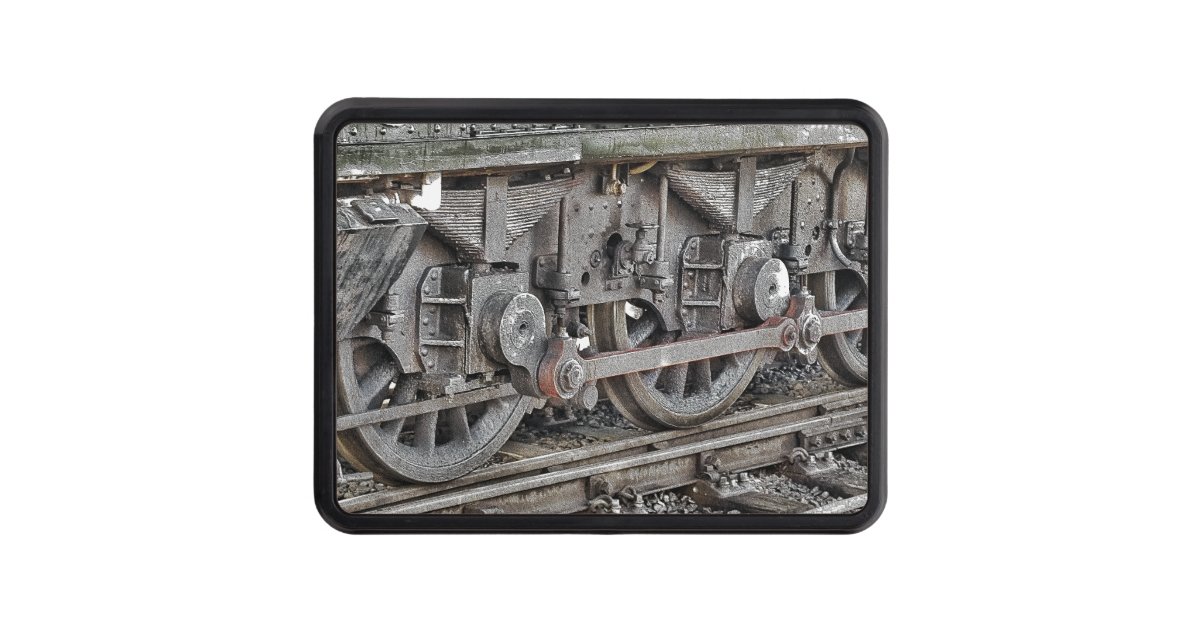 STEAM TRAIN WHEELS HITCH COVER | Zazzle