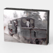 STEAM TRAIN WOODEN BOX SIGN | Zazzle