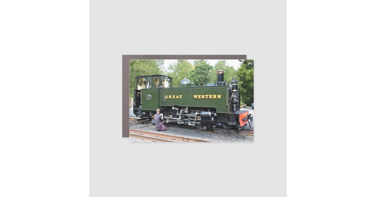 STEAM TRAINS CAR MAGNET | Zazzle