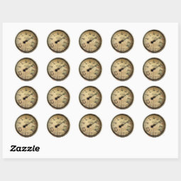 STEAM TRAINS CLASSIC ROUND STICKER | Zazzle