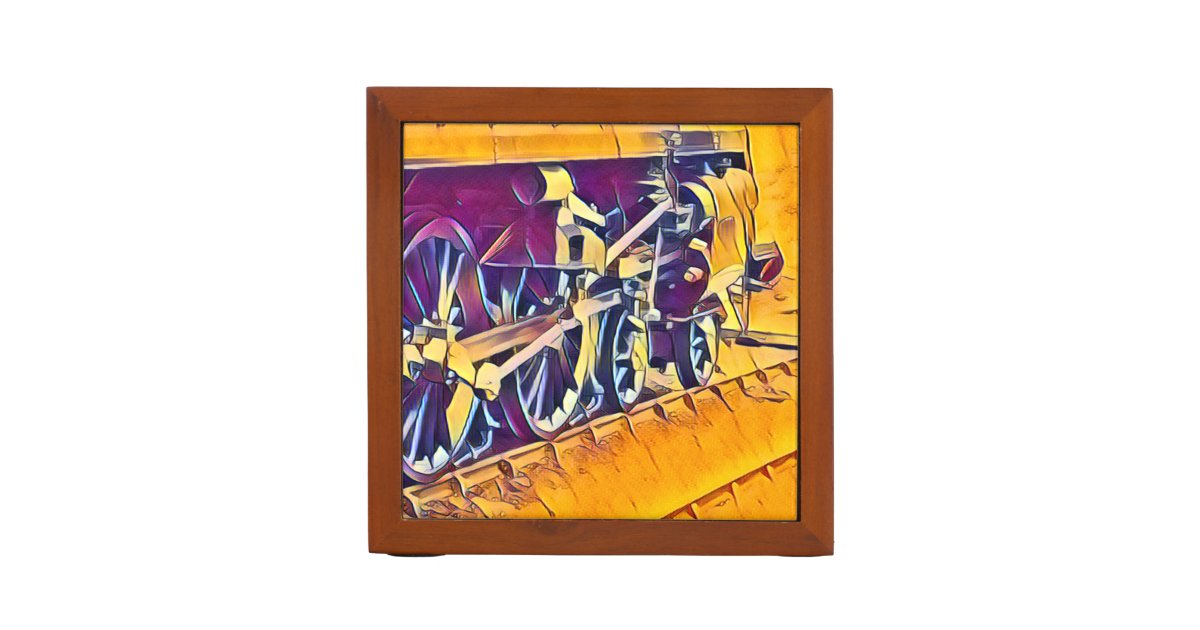 STEAM TRAINS DESK ORGANIZER | Zazzle