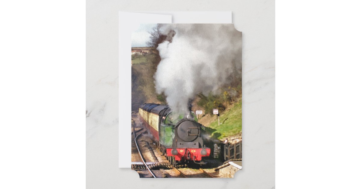 STEAM TRAINS INVITATION | Zazzle