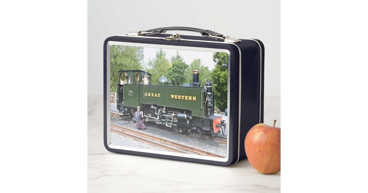 STEAM TRAINS METAL LUNCH BOX | Zazzle