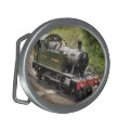 STEAM TRAINS OVAL BELT BUCKLE | Zazzle