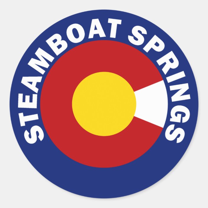 Steamboat Springs, Colorado Classic Round Sticker | Zazzle.com