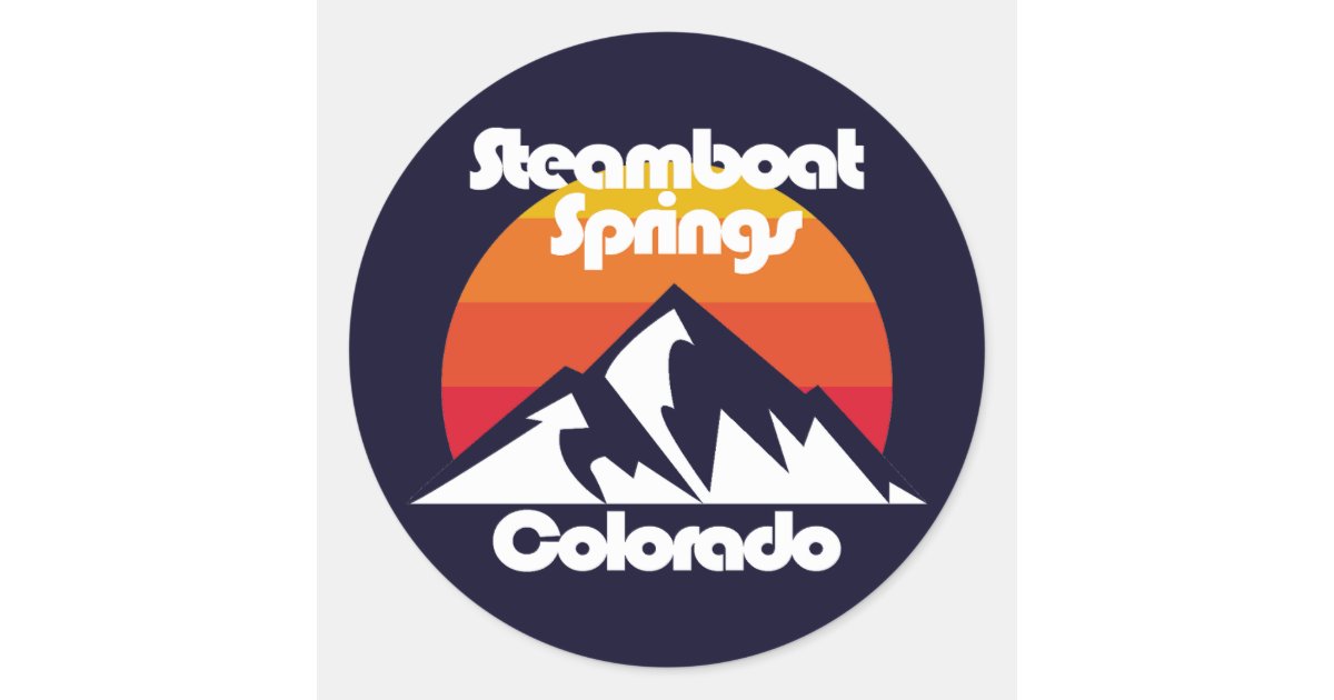 Steamboat Springs Colorado Classic Round Sticker | Zazzle