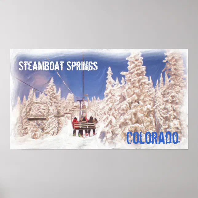 Steamboat Springs Colorado poster | Zazzle