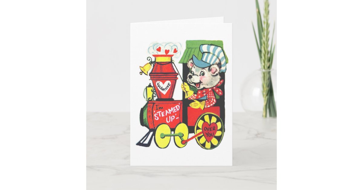 Steamed Up Valentine Holiday Card | Zazzle