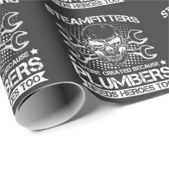 Steamfitter Humor Steam Pipe Pipefitter Dad Wrapping Paper | Zazzle