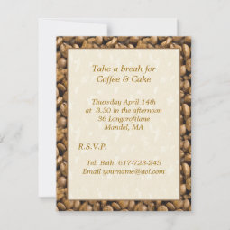 Steaming cappuccino coffee cup Party Invitation | Zazzle