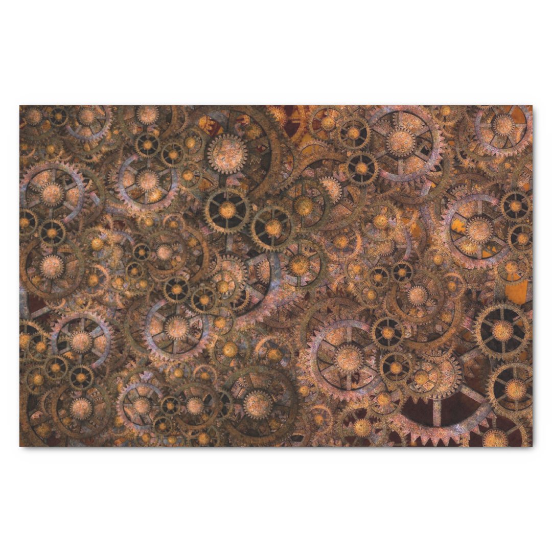 Steampunk 16 tissue paper | Zazzle