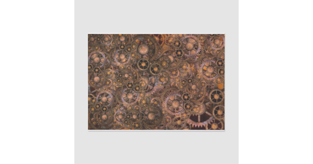 Steampunk 16 tissue paper | Zazzle