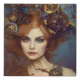 Steampunk Alice Stunning Fantasy Portrait Faux Canvas Print | Zazzle