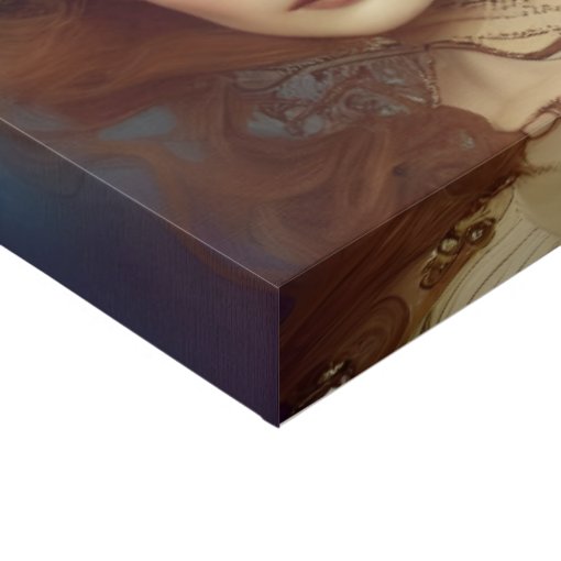 Steampunk Alice Stunning Fantasy Portrait Faux Canvas Print | Zazzle