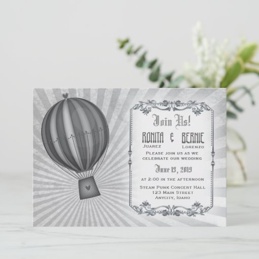 Steampunk aviator wedding template | Zazzle