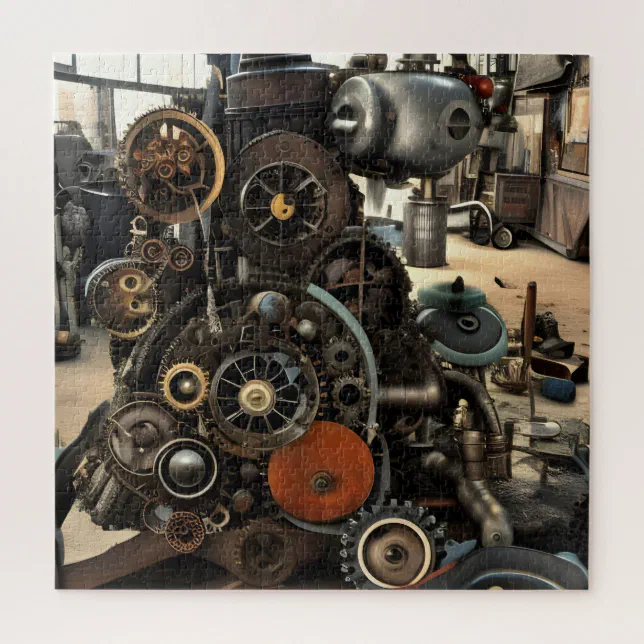 Steampunk Barnicle Bill's Time Flux Device Jigsaw Puzzle | Zazzle