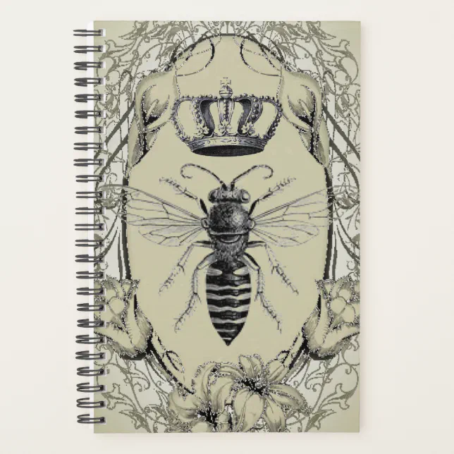 steampunk beekeeper boss lady bee queen crown planner | Zazzle