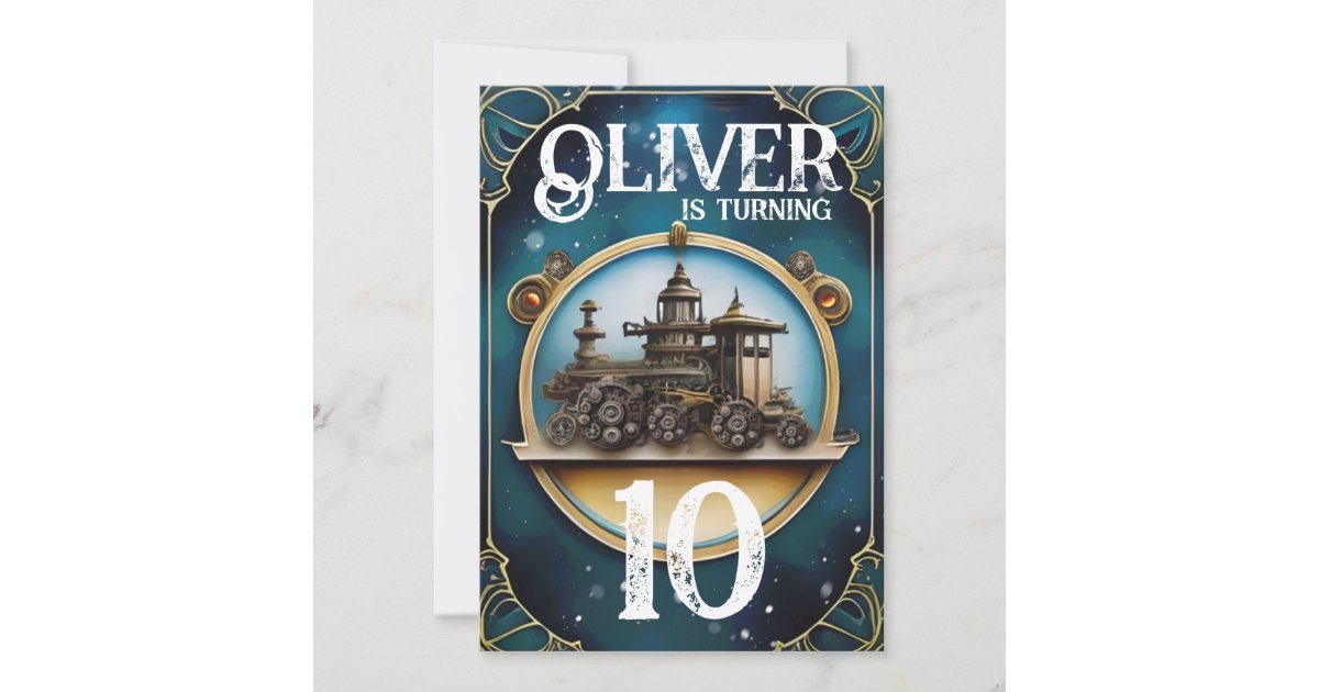 Steampunk Birthday Party Invitation | Zazzle