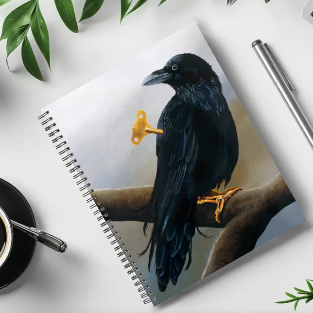 Steampunk Black Raven Planner | Zazzle