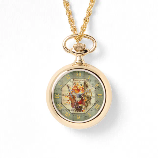 Steampunk~Cello~Edison Phonograph~Bass Saxhorn ~ Watch | Zazzle