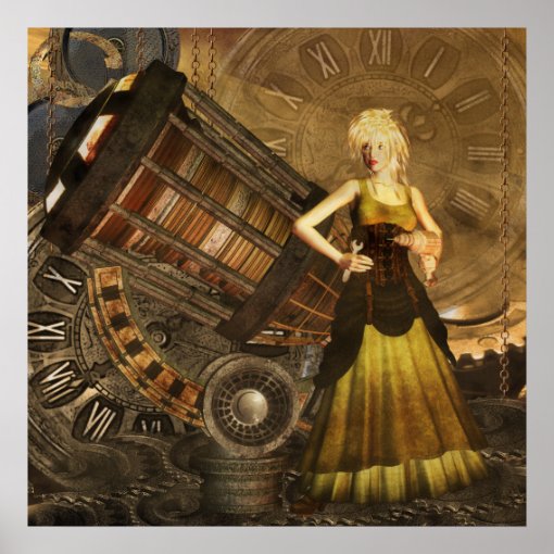 Steampunk - Ceris Telescopic Dreams Poster | Zazzle