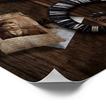 Steampunk - Clock - Time machine Poster | Zazzle