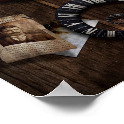 Steampunk - Clock - Time machine Poster | Zazzle