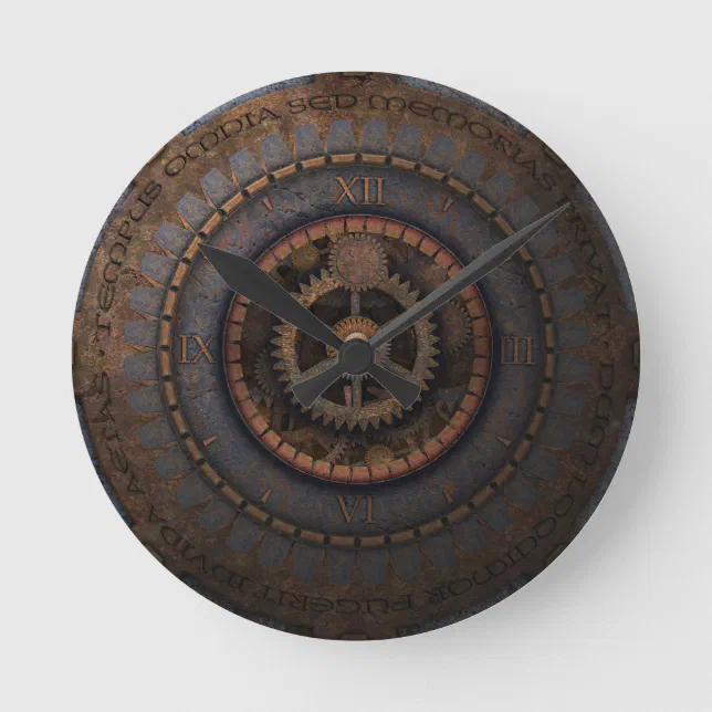 Steampunk Clock Time Metal Gears | Zazzle