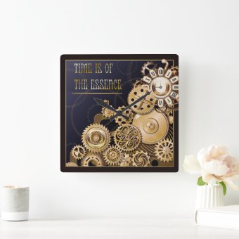 steampunk cogs wall clock | Zazzle