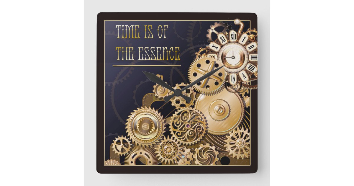 steampunk cogs wall clock | Zazzle