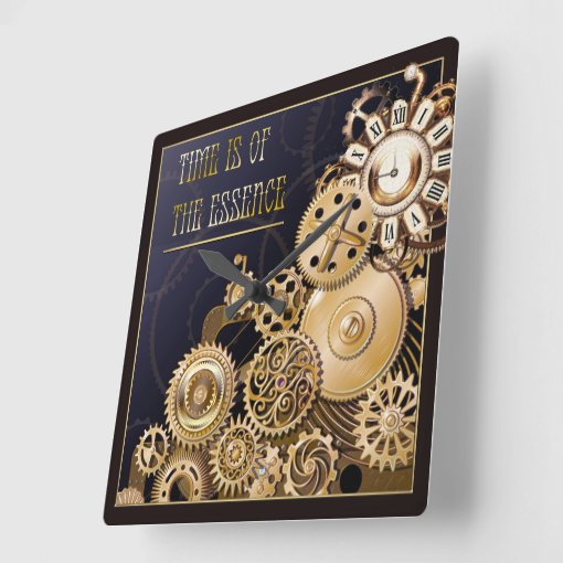 steampunk cogs wall clock | Zazzle