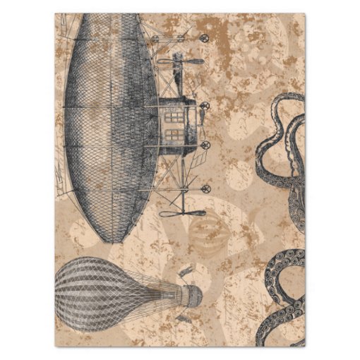 Steampunk Decoupage Paper | Zazzle
